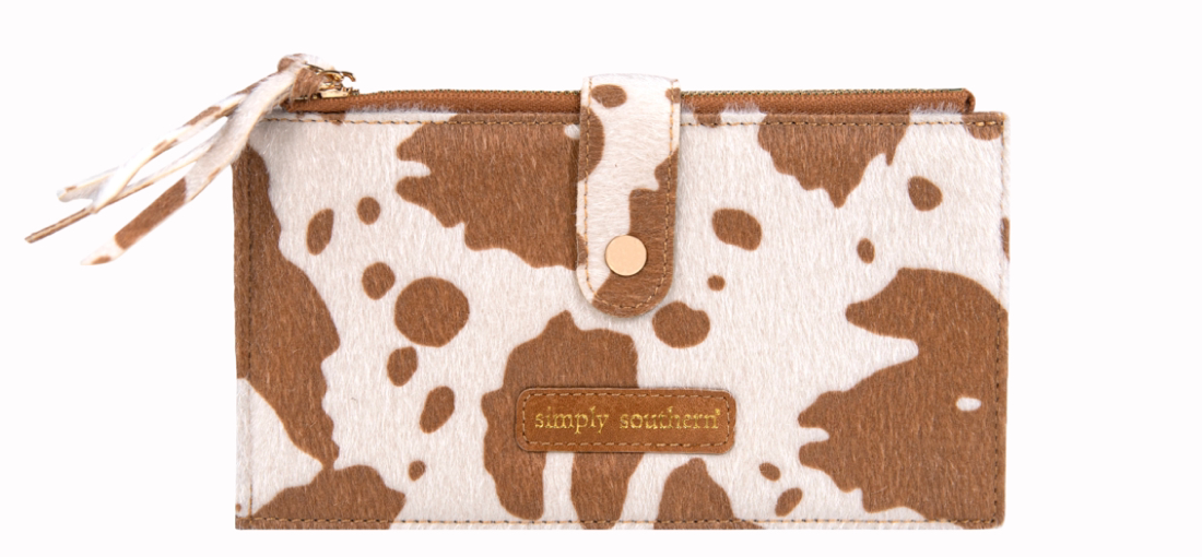 SS Leather Double Zip Wall Cow Wallet | Westwood Charm Boutique